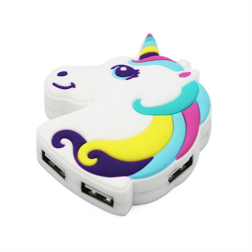 Unicorn Shaped USB Hub 4xUSB 2.0 Ports
